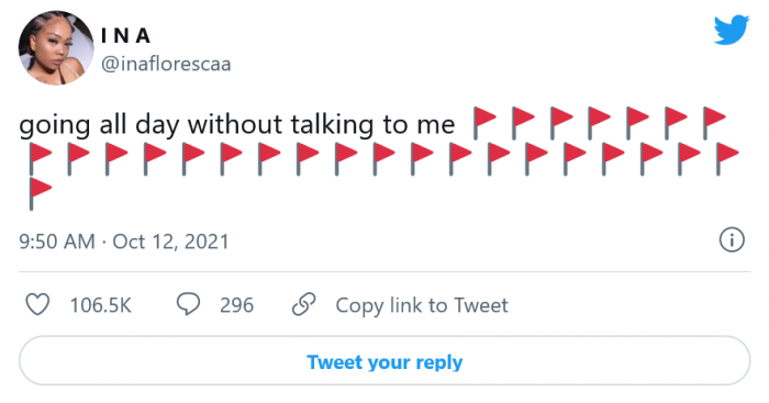 Twitter又一个新趋势：成串的红旗emoji符号 - NetSmell